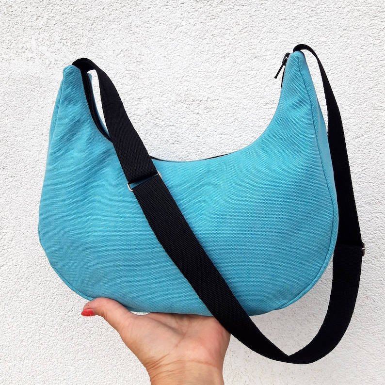 Crossbody Bag Moon PDF Sewing Pattern, Diy Crescent Purse, Medium Bag ...