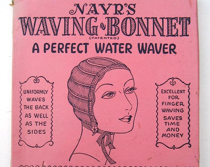 Rare 20's Nayrs Water Waving Bonnet. Flapper Finger Wave Hairstyle - Etsy