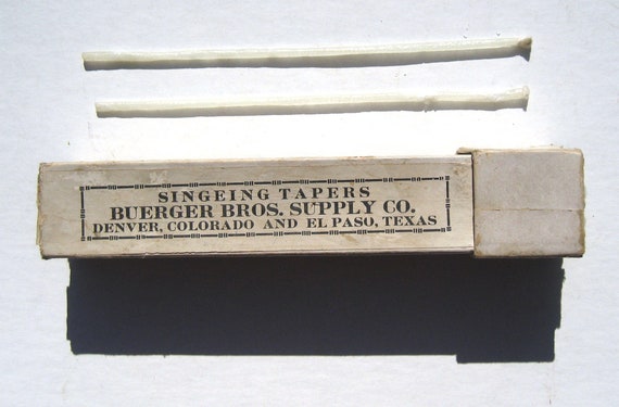 Antique Victorian Era Barber's Singeing Tapers | Etsy