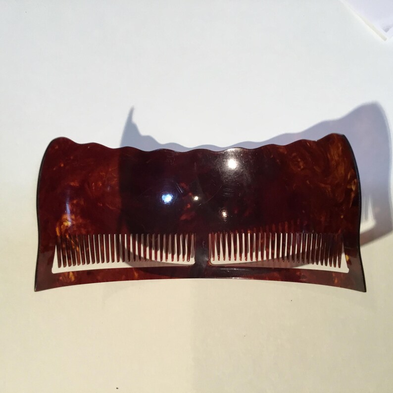 Antique Faux Tortoise Bobbed Haircut Guide Comb. Flapper Hairstyle. - Etsy