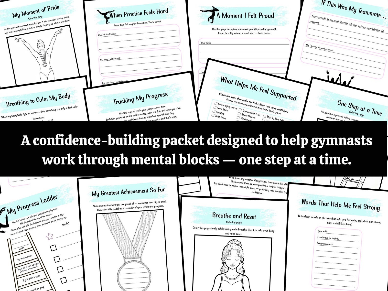 Breaking the Block | Gymnast Mental Block Workbook | Confidence ...