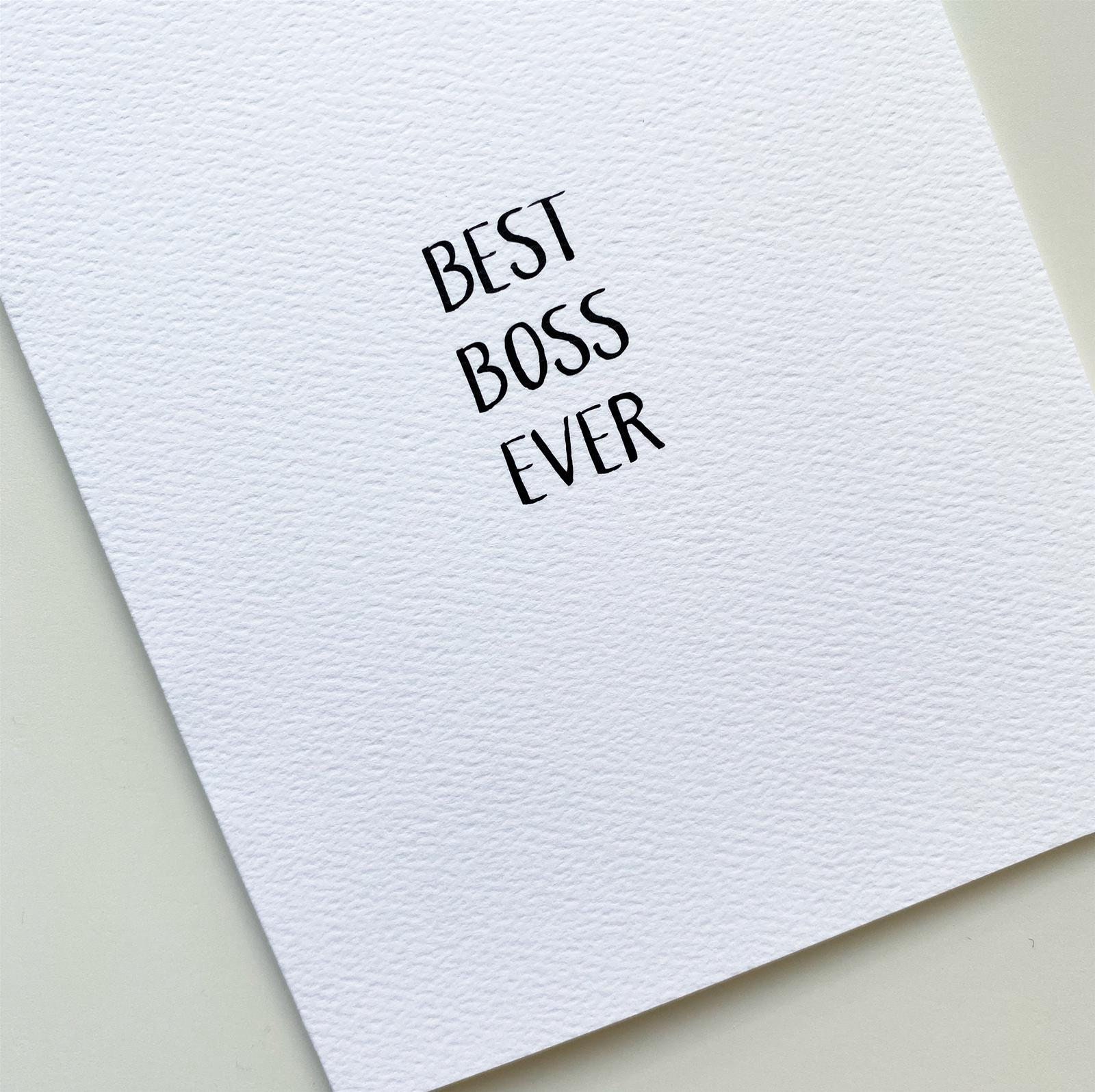 Card for Boss/ Card for Mentor/ Card for Best Boss / Best Boss Ever ...