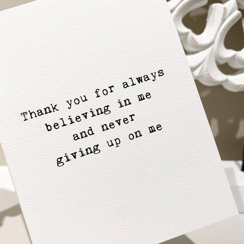 Thank You Card/appreciation Card/thank You Parents Card/thank - Etsy