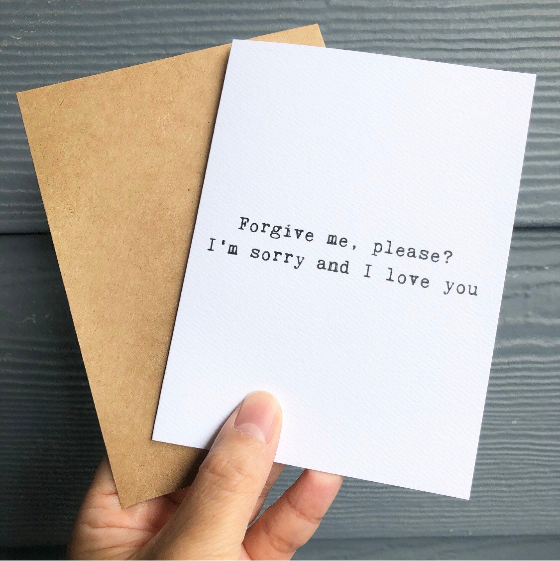 Forgive Me My Love Cards