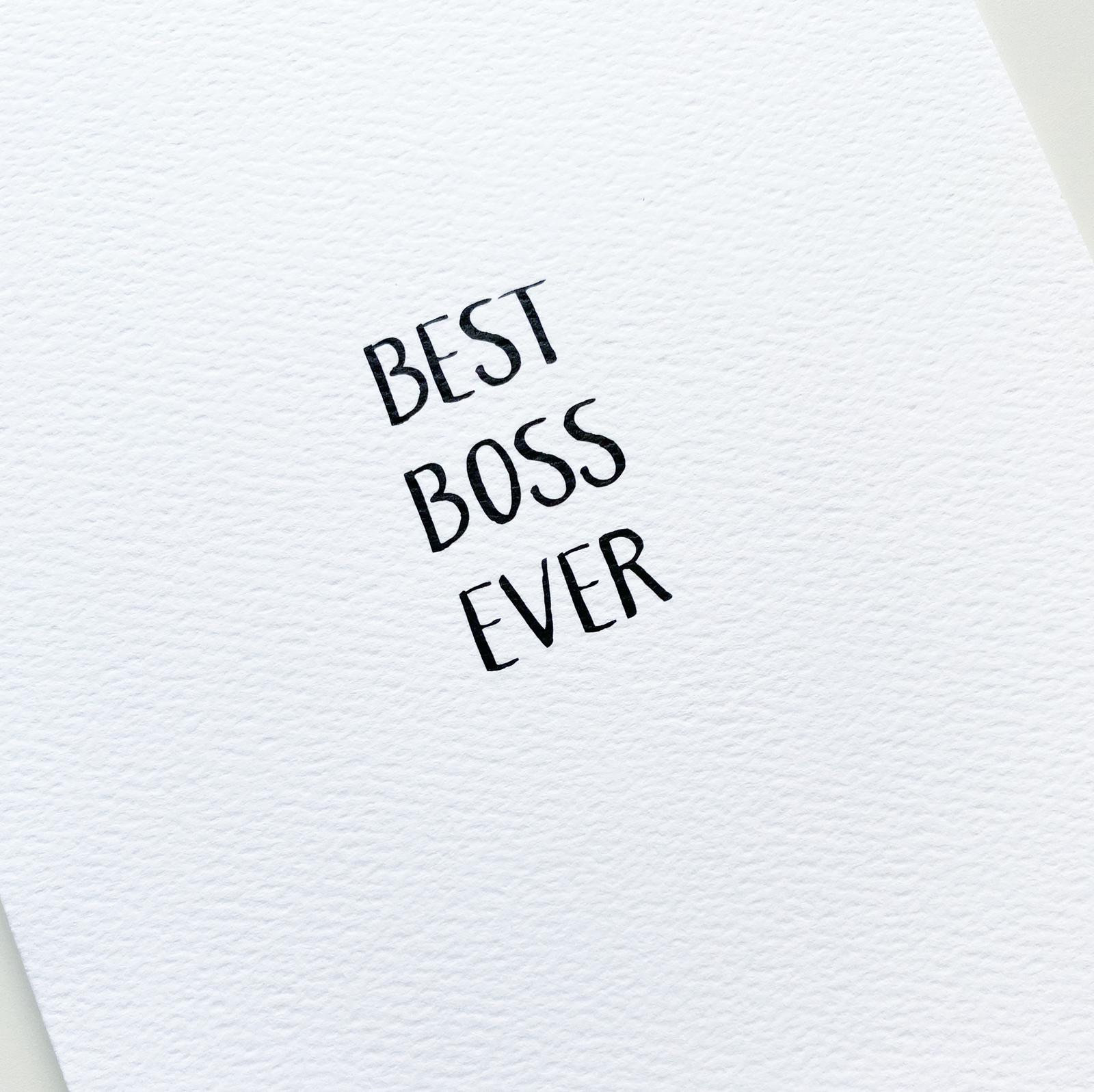Card for Boss/ Card for Mentor/ Card for Best Boss / Best Boss Ever - Etsy