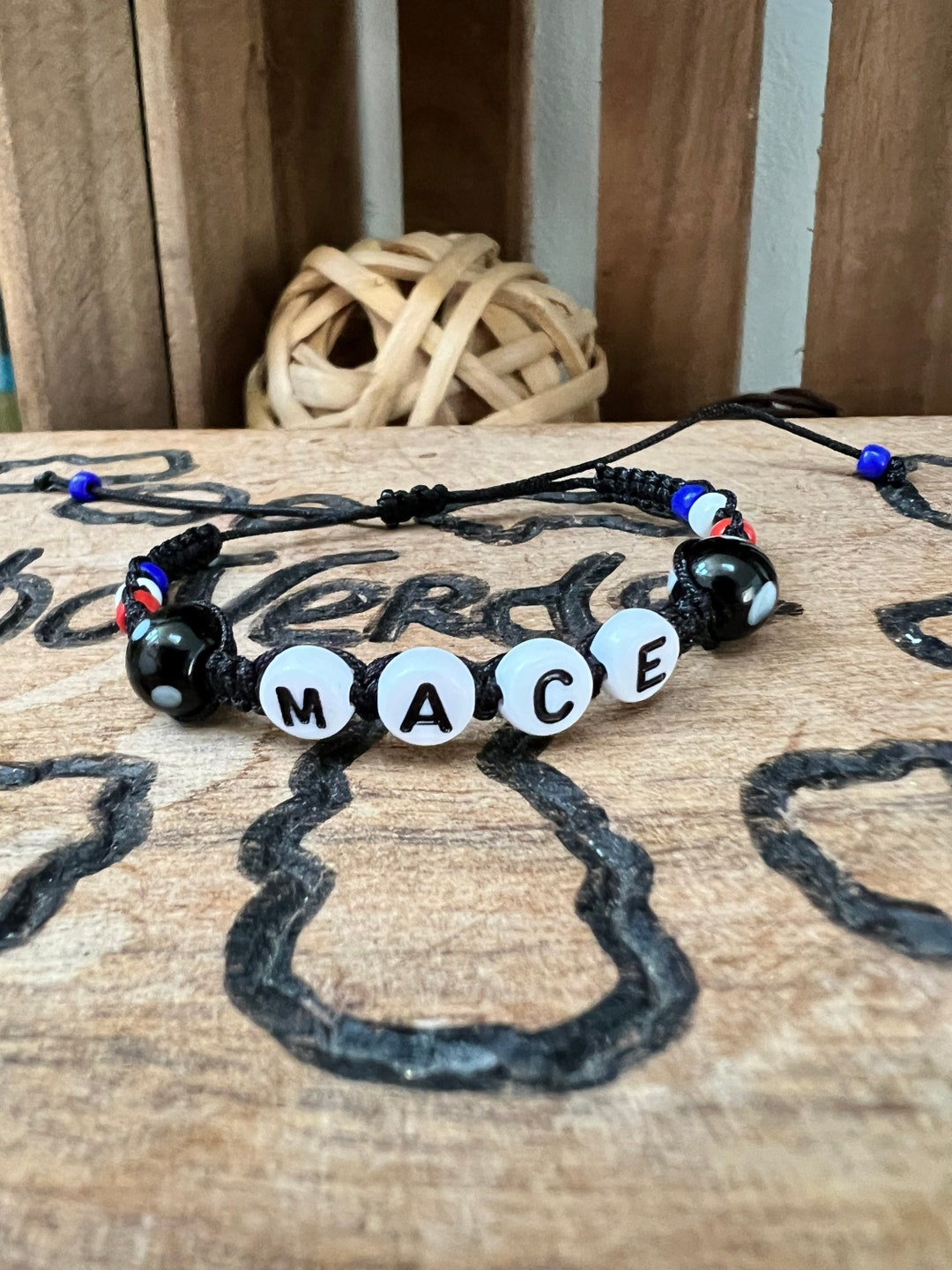 Custom Name & Conta Di Ojo CV Flag Bracelet - Etsy