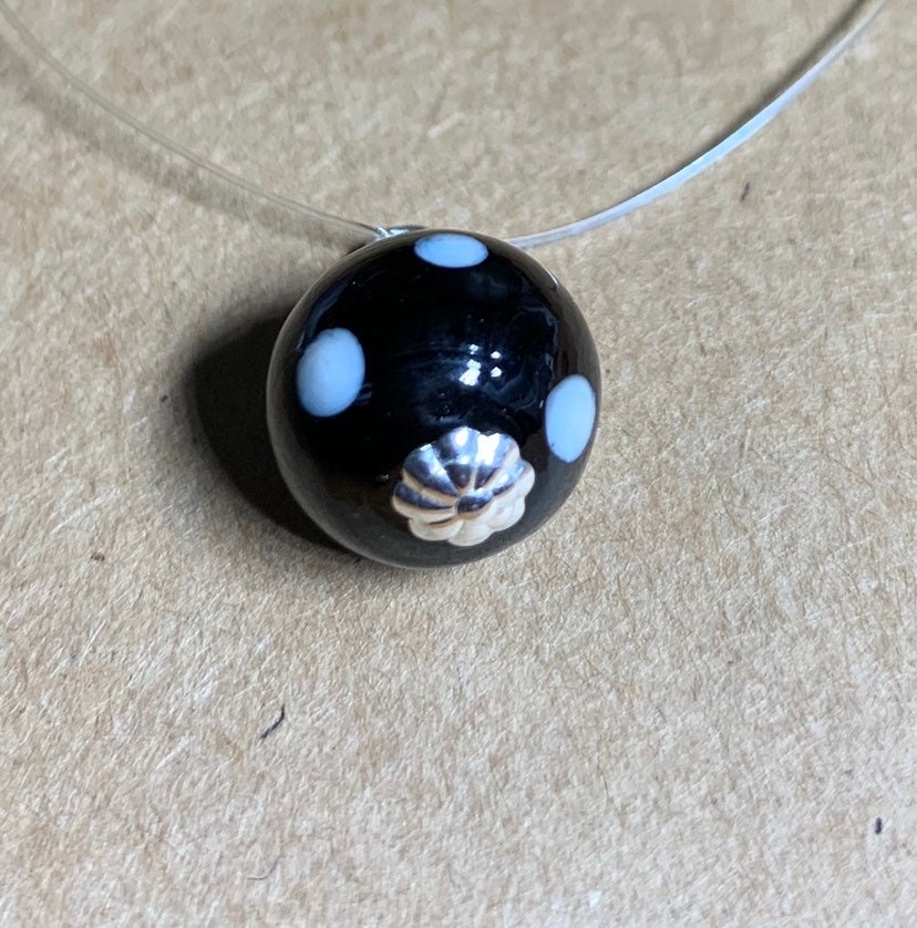 Sterling Silver Conta di Ojo Pendant | Etsy