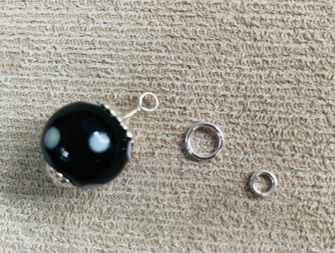 Sterling Silver Conta di Ojo Pendant | Etsy