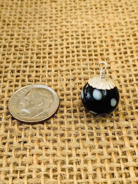 Sterling Silver Conta di Ojo Pendant | Etsy