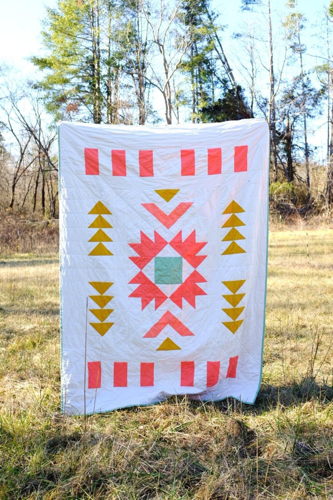 Prairie Fire Quilt Pattern: Beginner Geometric Design (PDF Digital ...