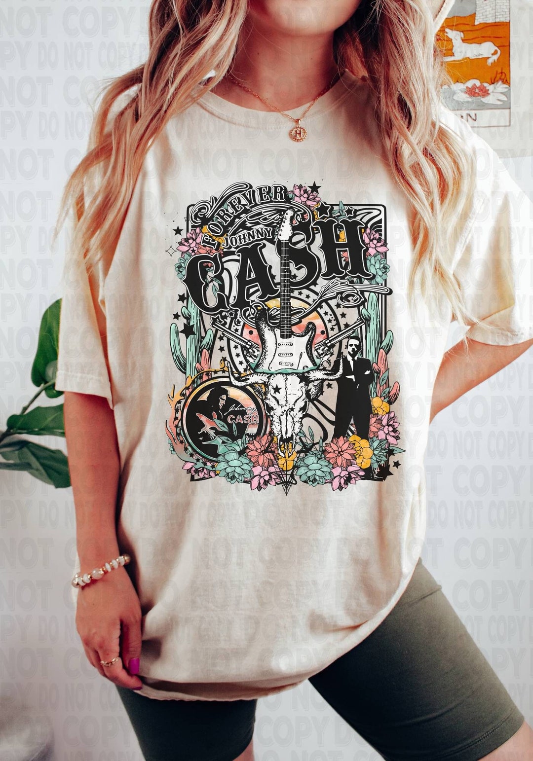 Forever Johnny Cash Shirt, Comfort Colors Shirt, Oversized Tshirt ...