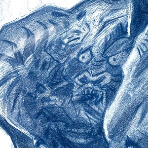 Conor Mcgregor Digital Size A4 Caricature Art Celebrity Pencil Blue ...