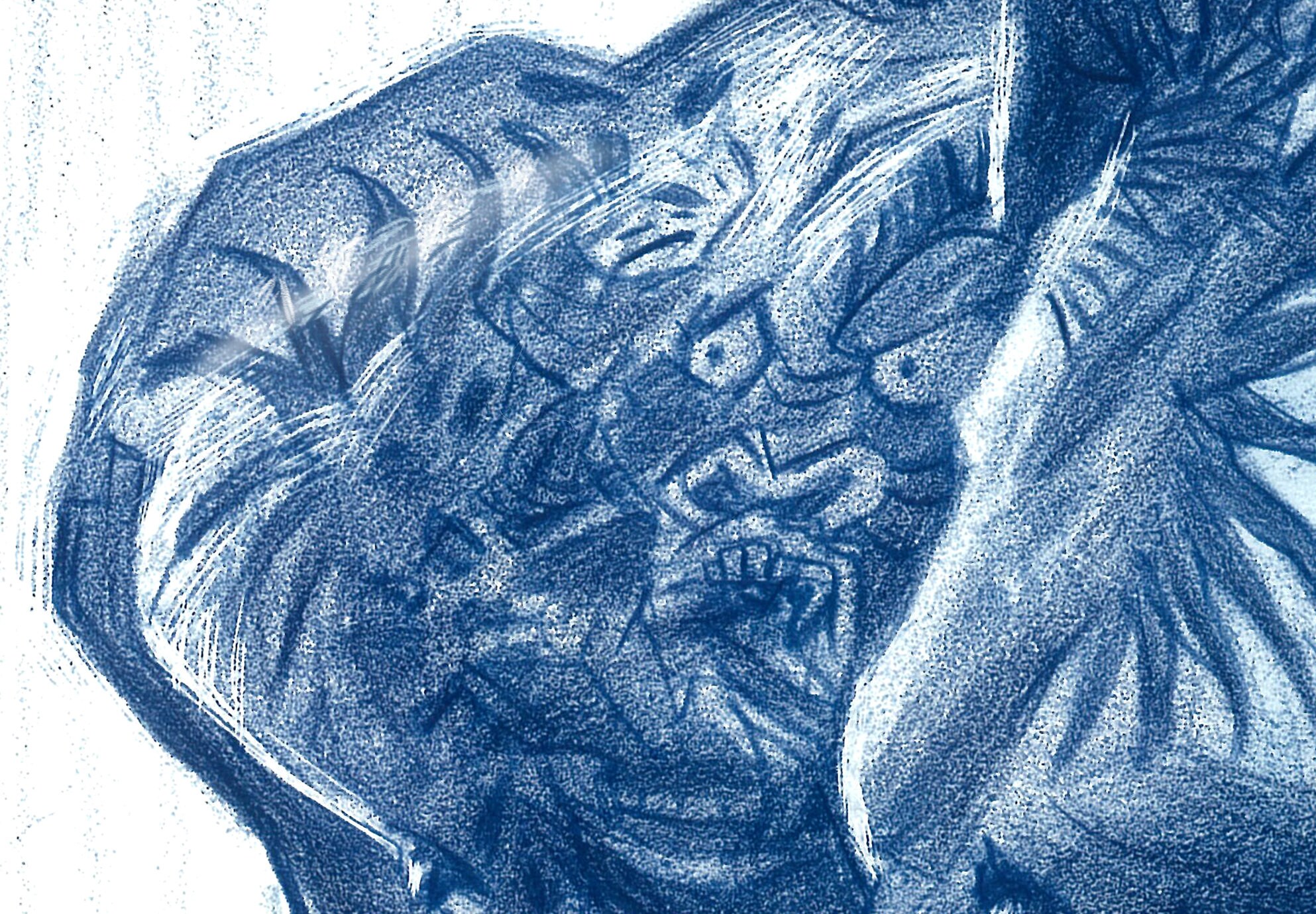 Conor Mcgregor Digital Size A4 Caricature Art Celebrity Pencil Blue ...