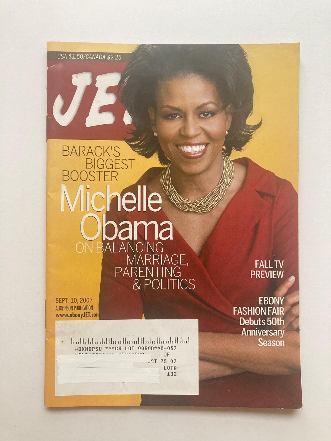 Jet Magazine - September 10, 2007 Michelle Obama (cover) - Etsy