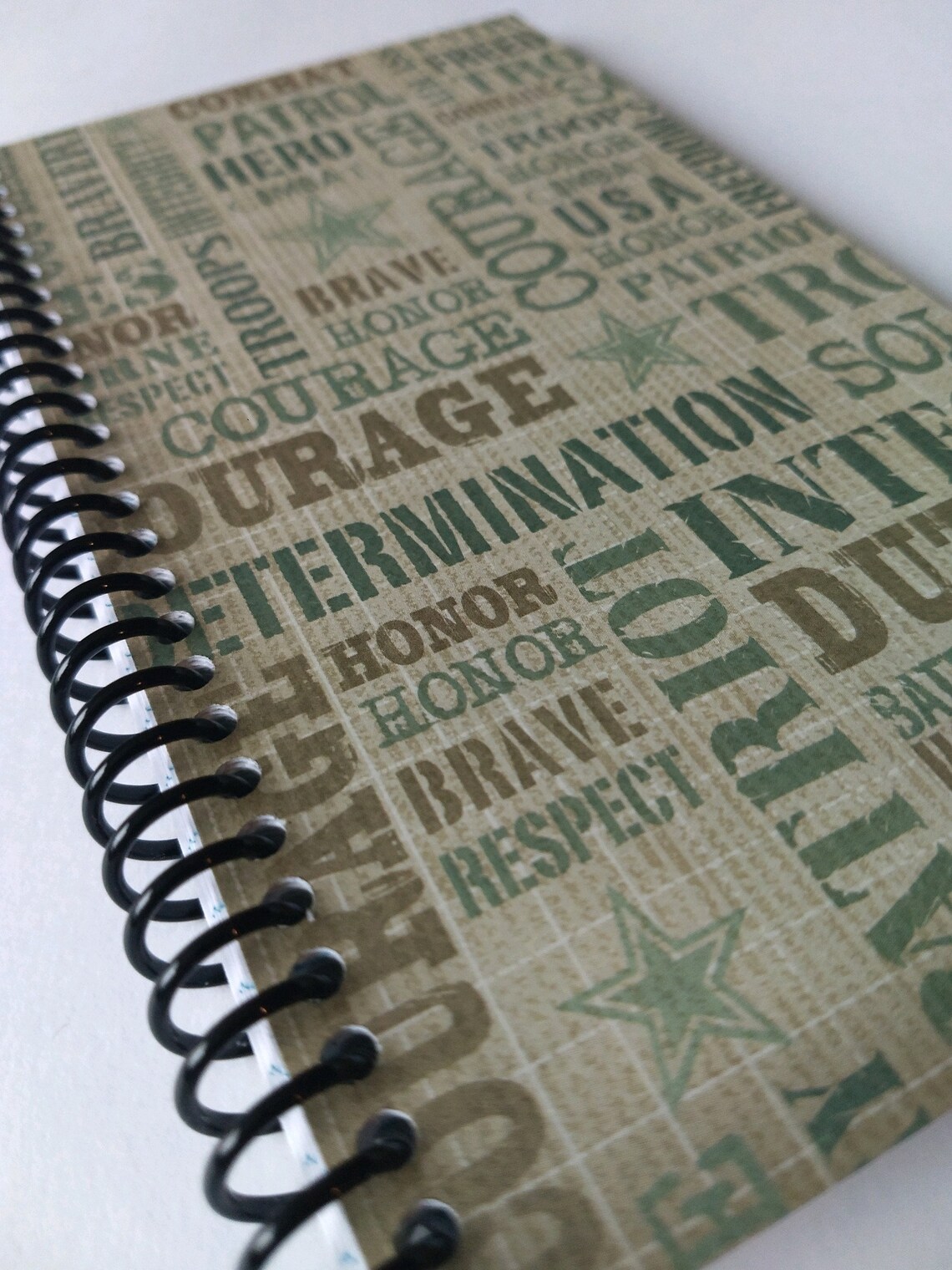 Military Spiral Notebook Hand Made From Specialty Paper | Etsy