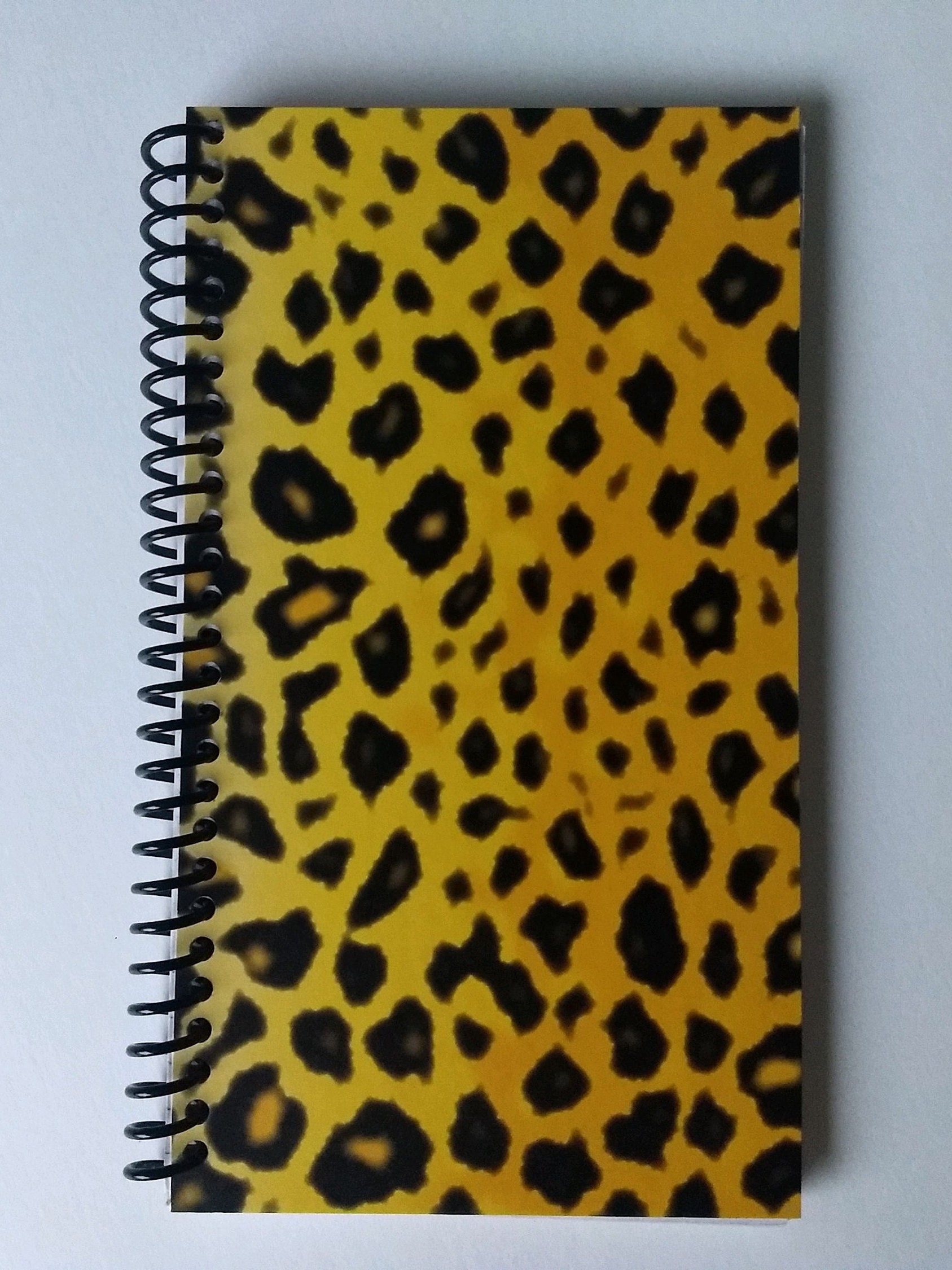 Cheetah Print Spiral Notebook Hand Made From Specialty Paper - Etsy UK