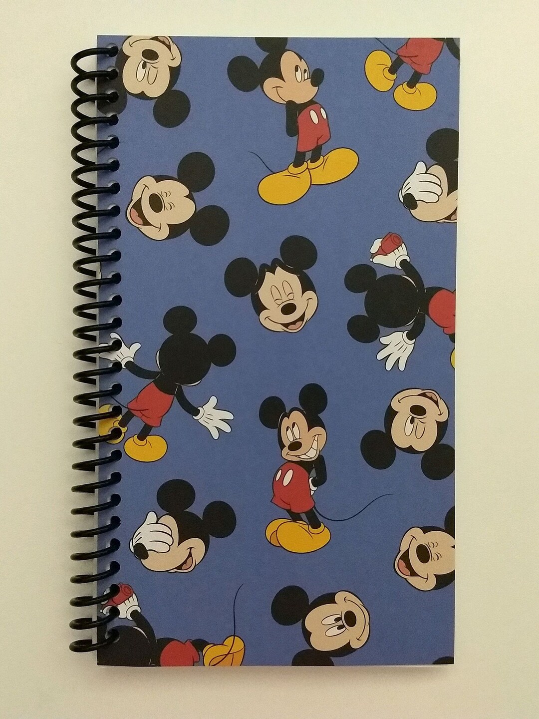 Mickey Spiral Notebook Hand Made From Specialty Paper - Etsy