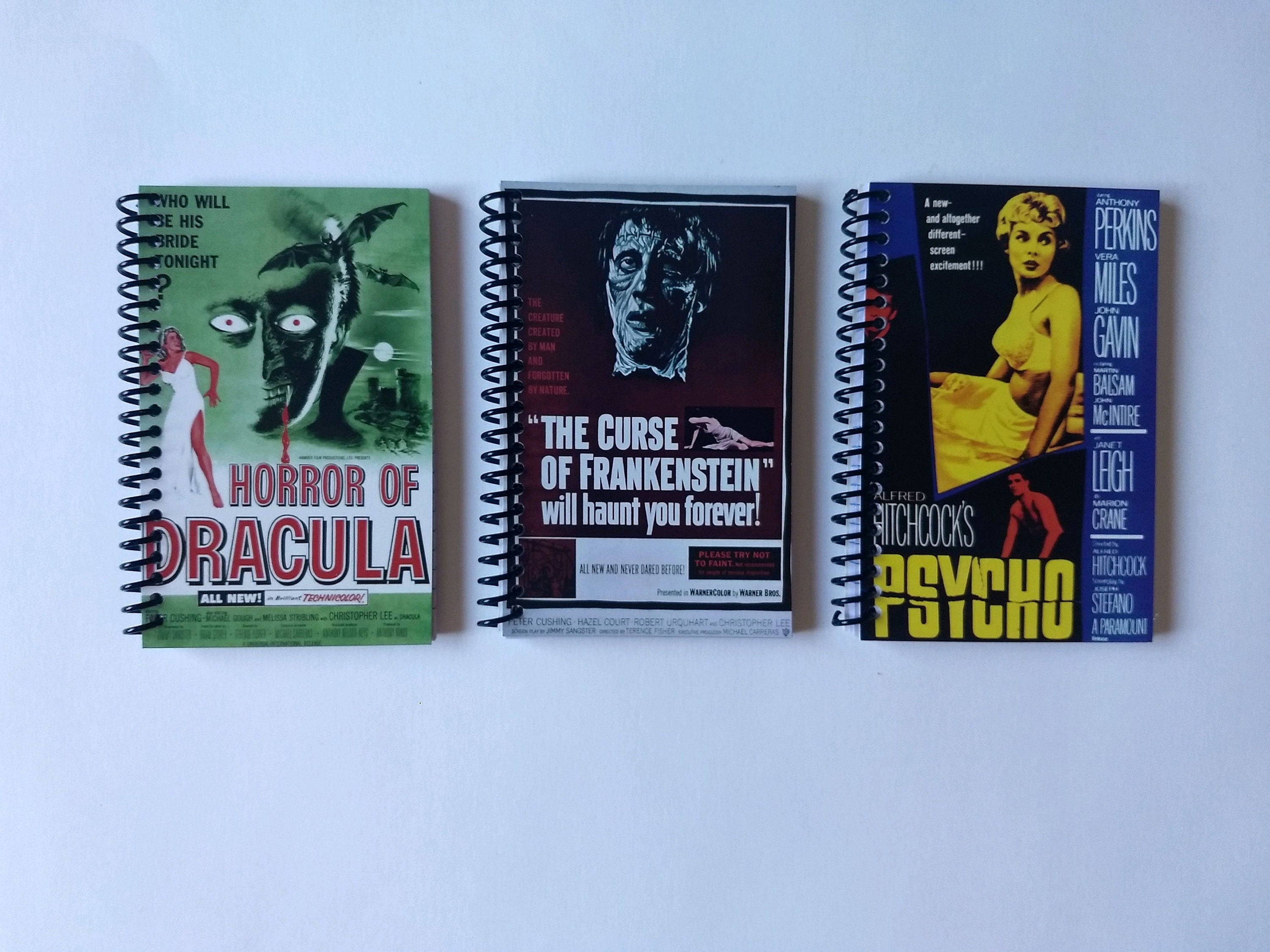 Mini Classic Horror Movie Poster Spiral Notebooks | Etsy