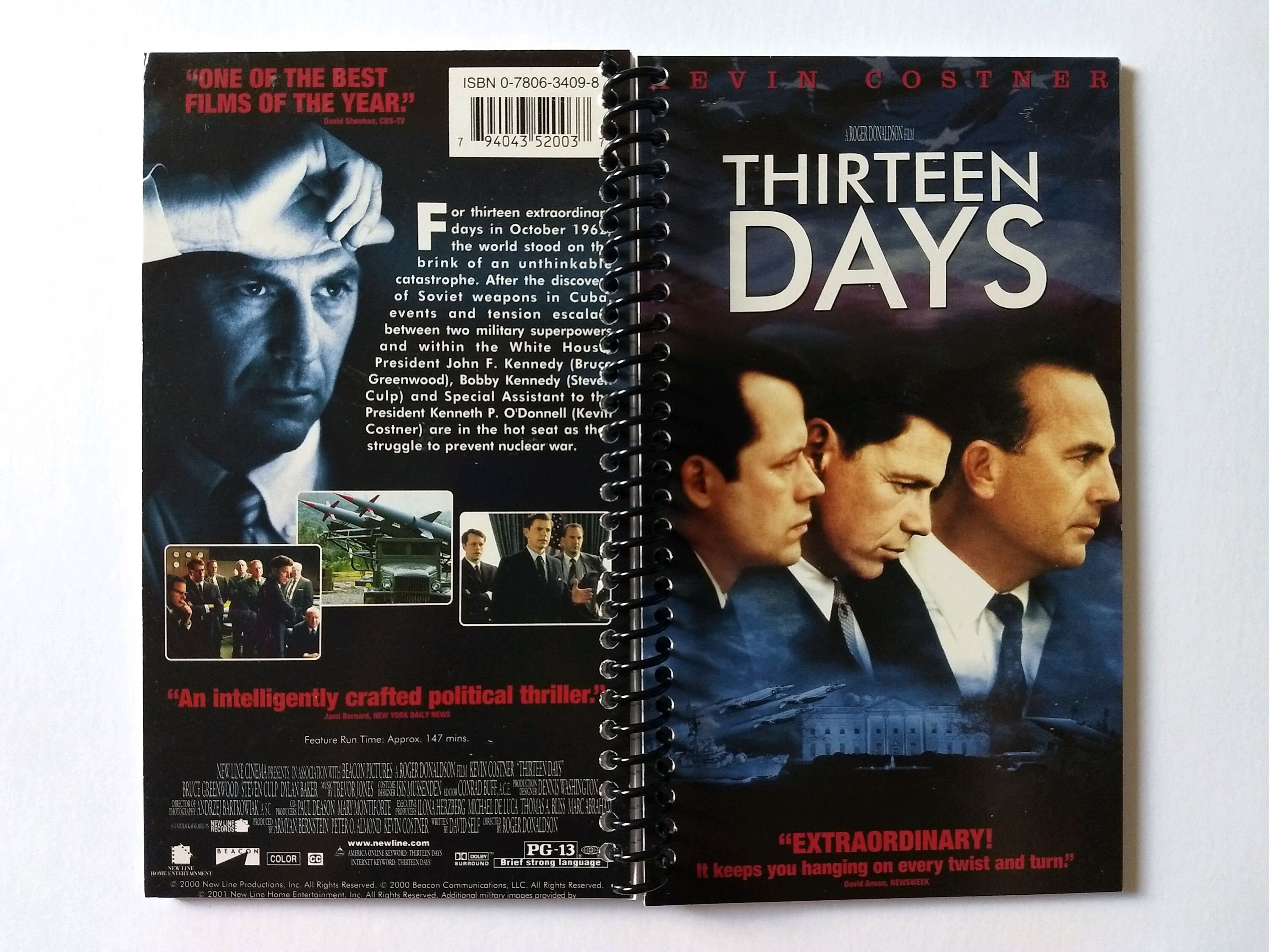 Thirteen Days Spiral Notebook Hand Made From Original VHS Tape - Etsy
