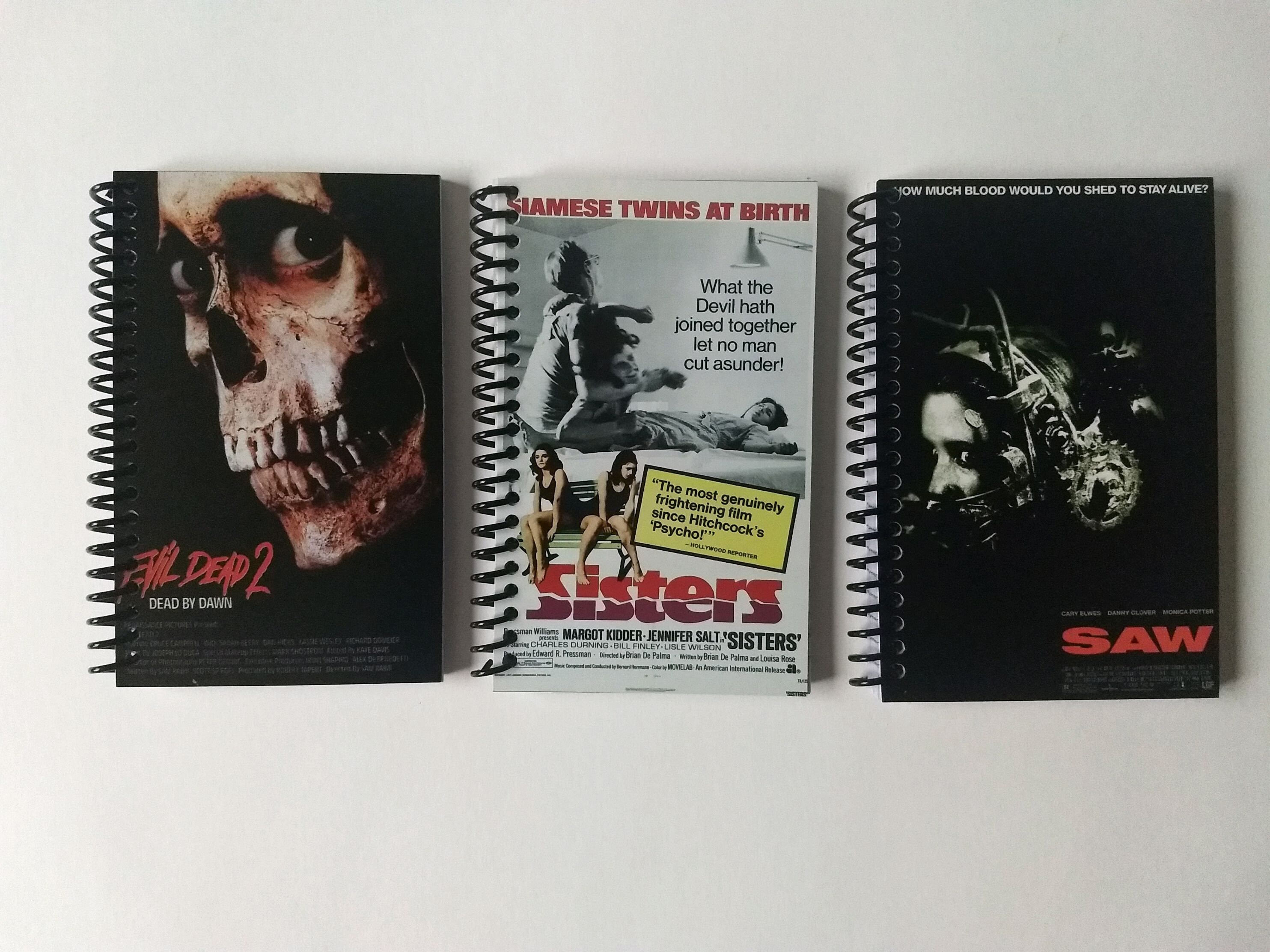 Mini Horror Movie Poster Spiral Notebooks | Etsy