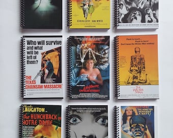 Mini Horror Movie Poster Spiral Notebooks - Etsy