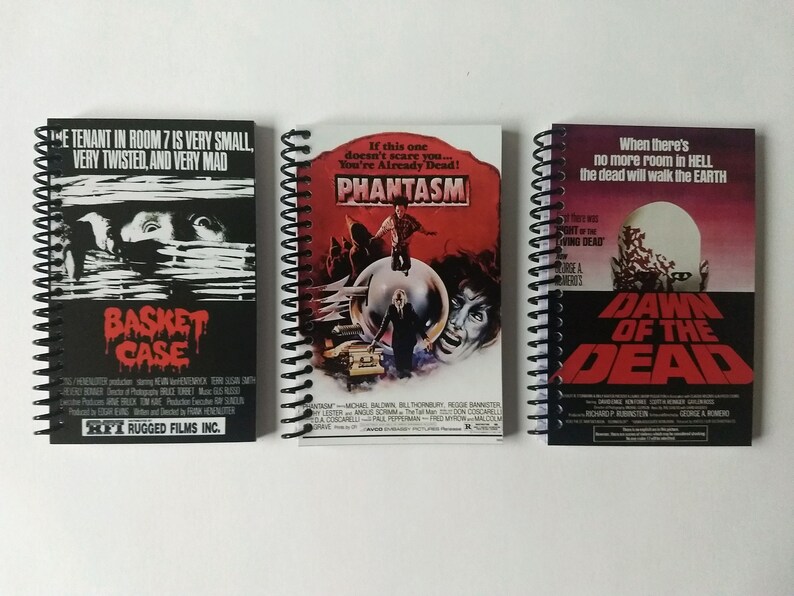 Mini Horror Movie Poster Spiral Notebooks | Etsy