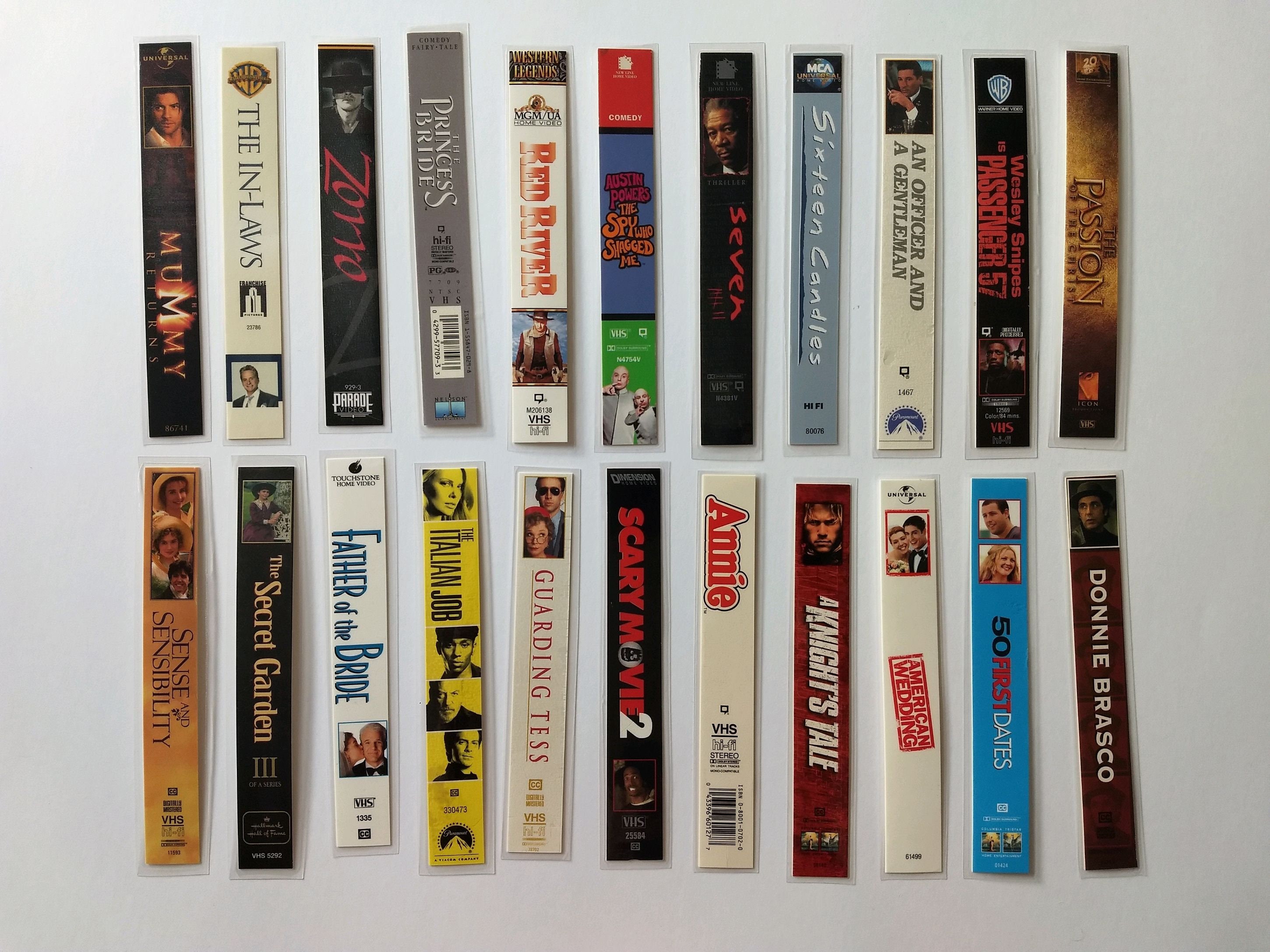 Huge Choice of VHS Movie Cover Bookmarks | Etsy