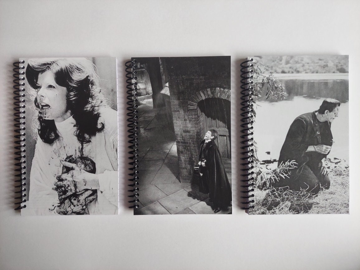 Classic Horror Movie Spiral Notebooks - Etsy