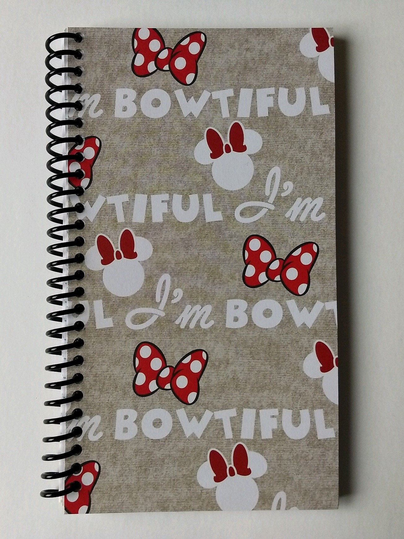 Minnie Mouse Spiral Notebook Hand Made From Specialty Paper - Etsy