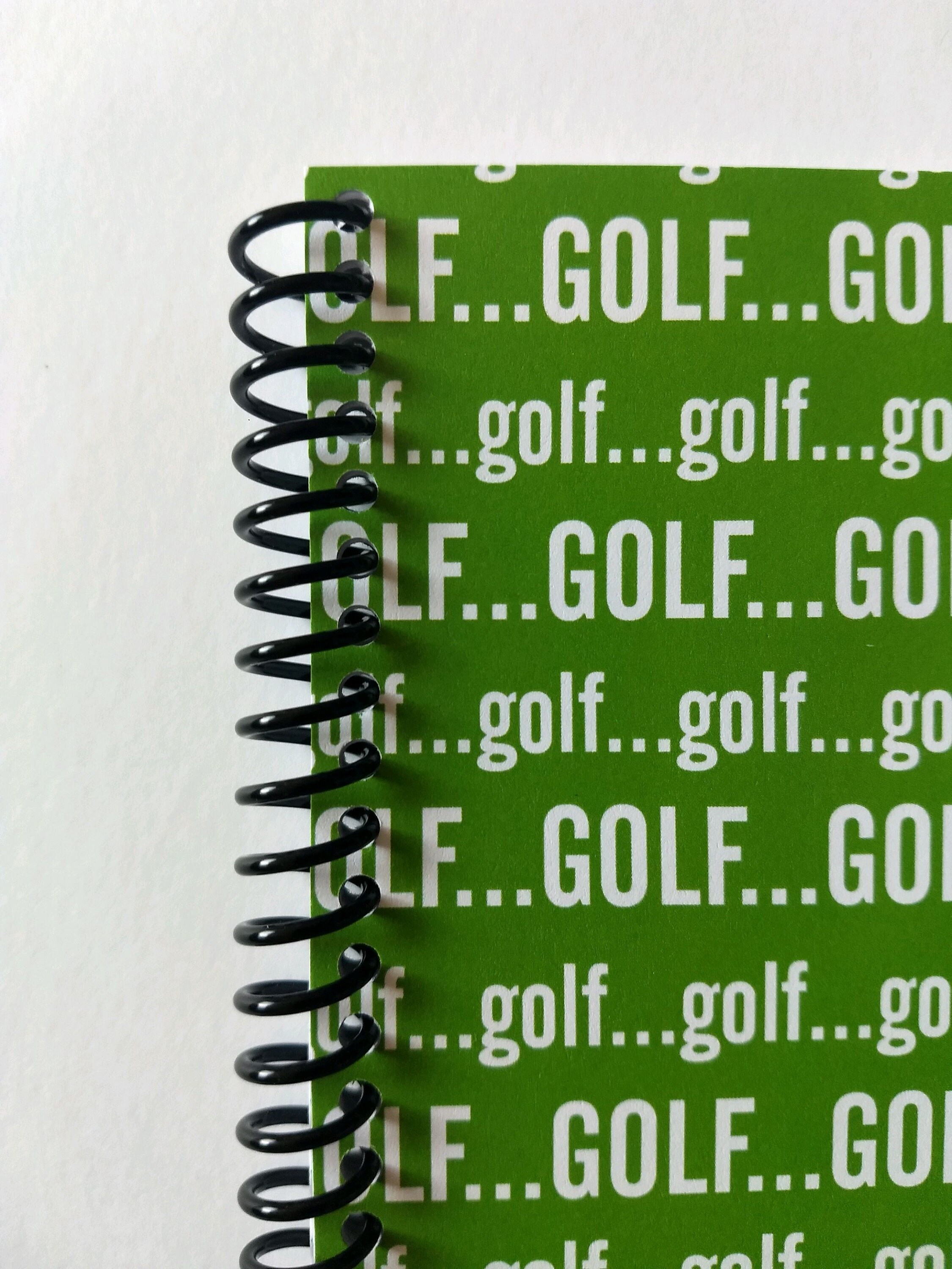 Golf Spiral Notebook Hand Made From Specialty Paper - Etsy