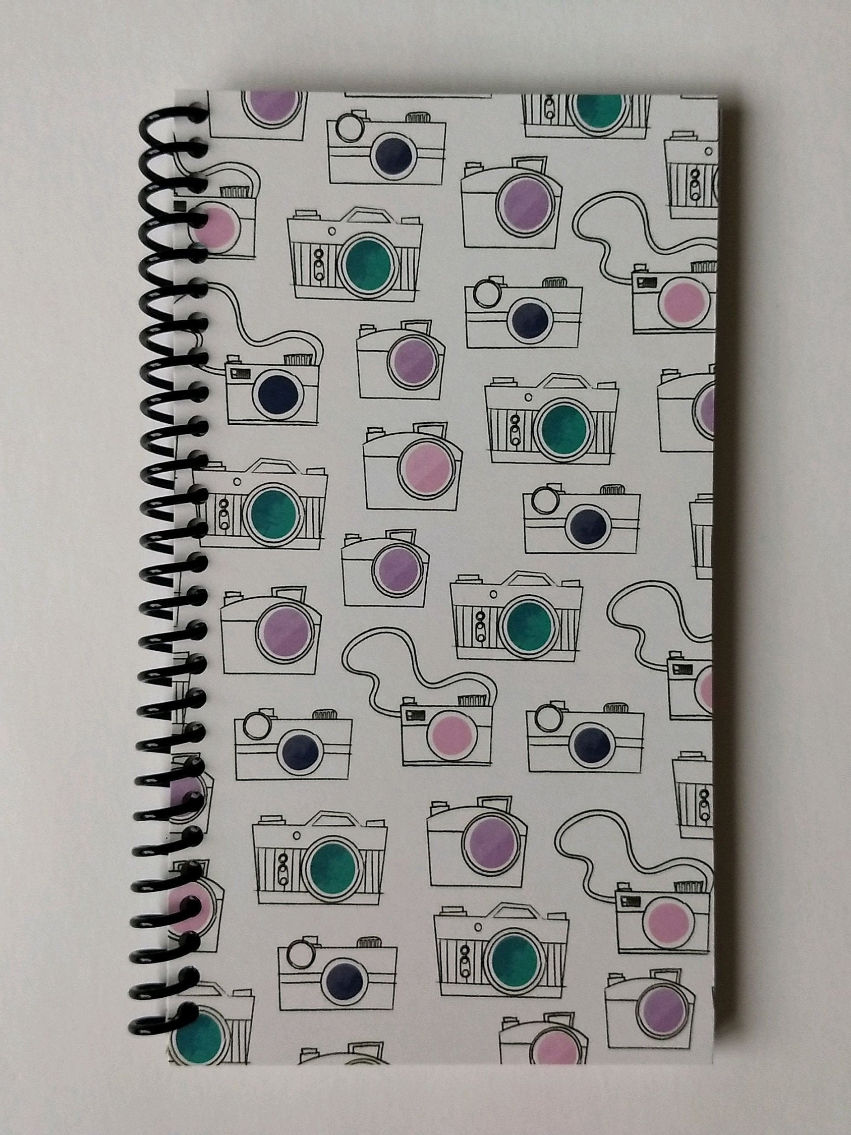 Camera Photography Spiral Notebook Hand Made From Specialty - Etsy