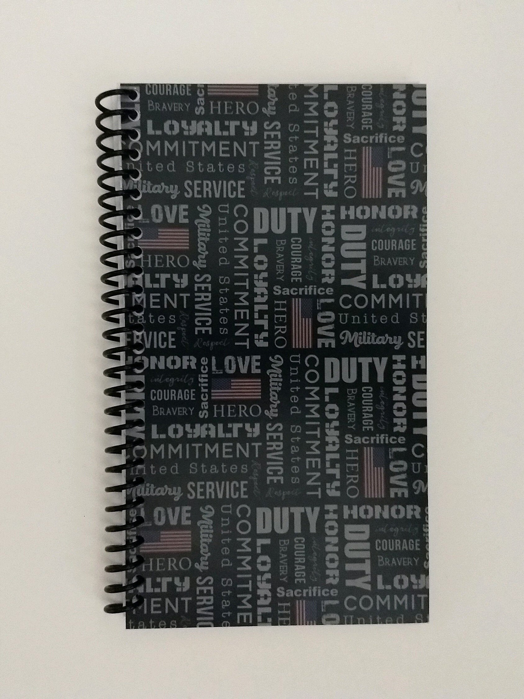 Military Spiral Notebook Hand Made From Specialty Paper - Etsy