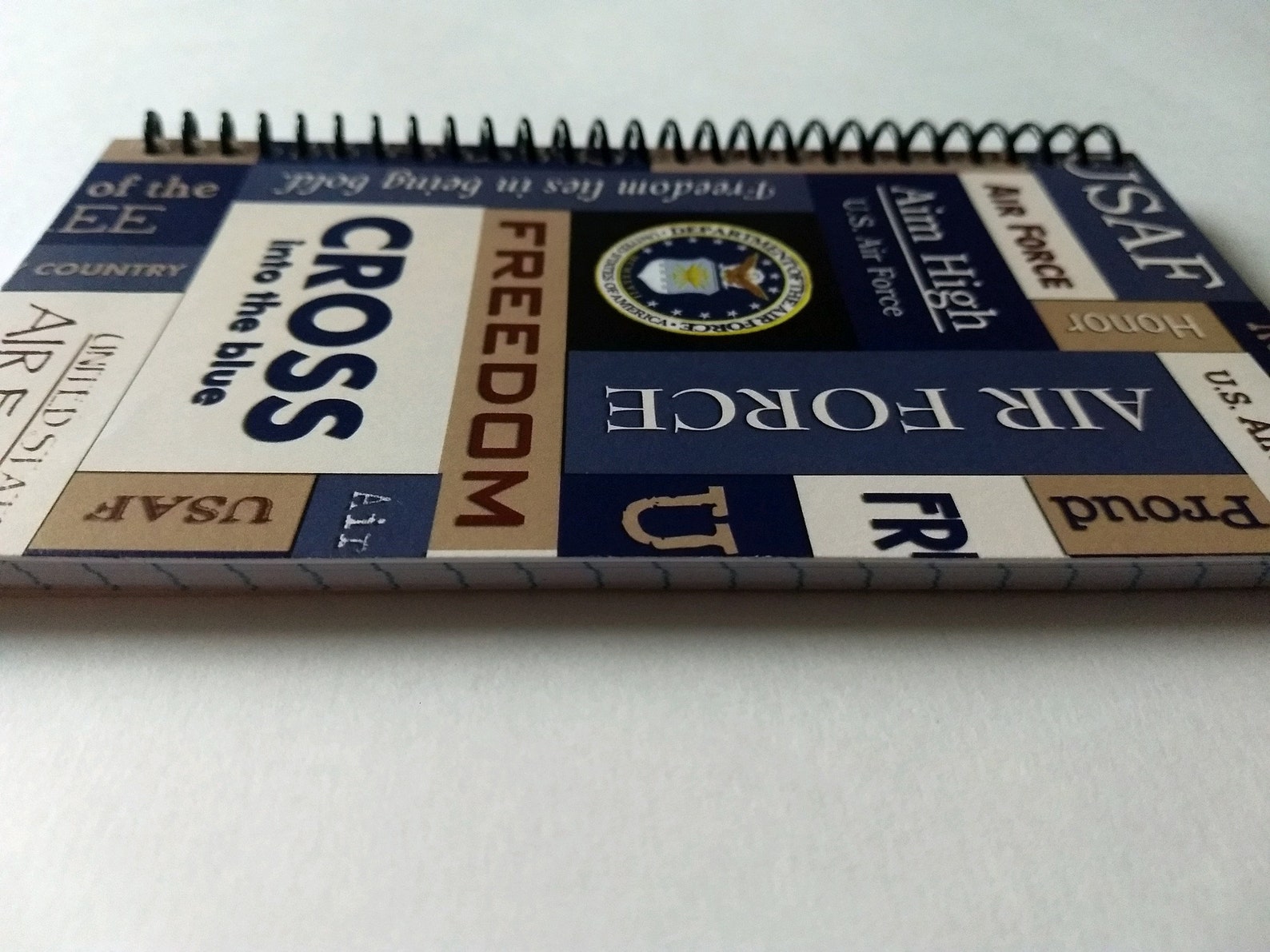 Air Force Spiral Notebook Hand Made From Specialty Paper - Etsy