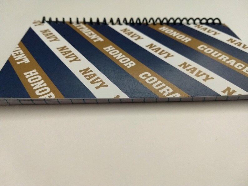 Navy Spiral Notebook Hand Made From Specialty Paper | Etsy