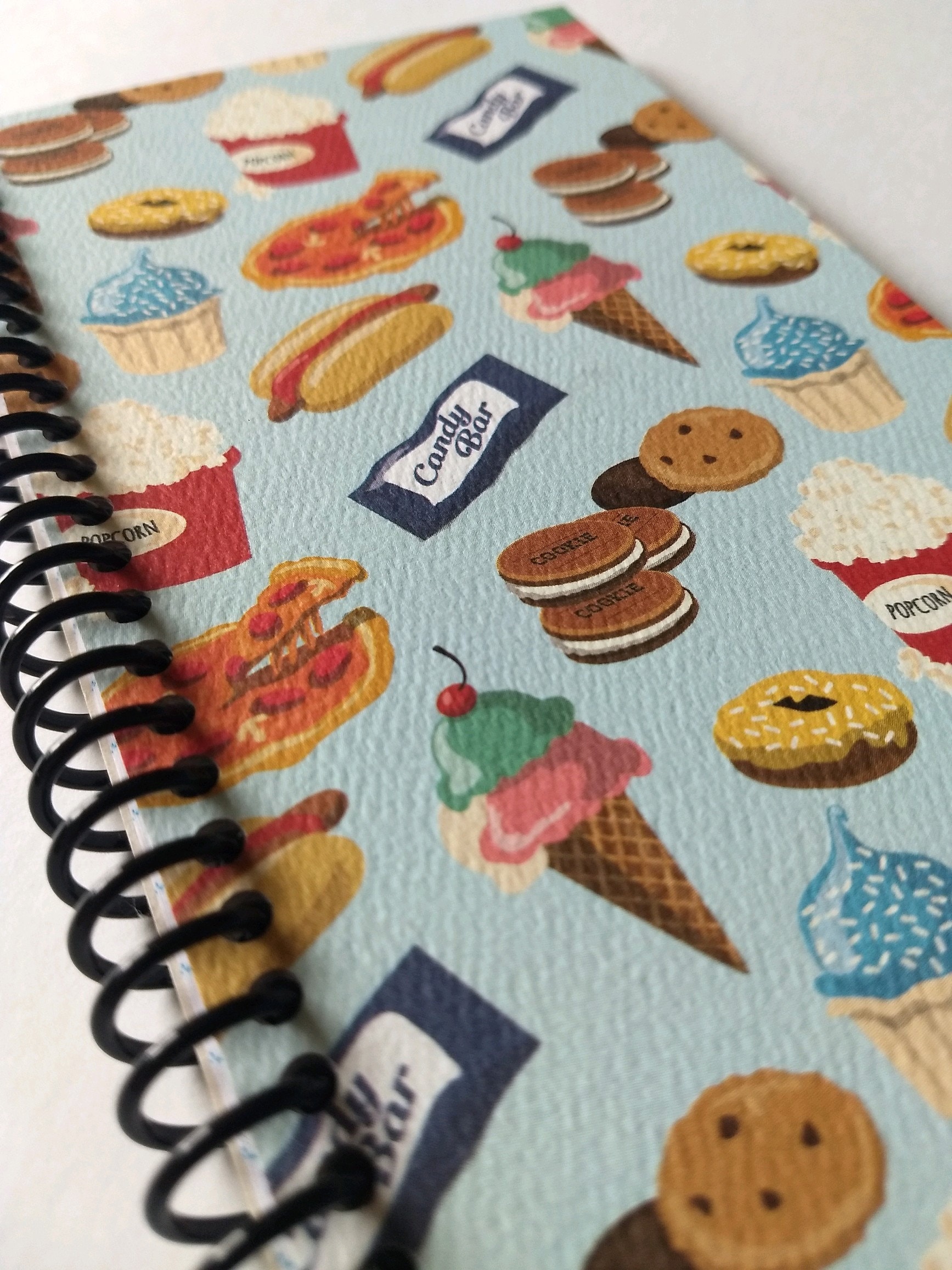 Junk Food Spiral Notebook Hand Made From Specialty Paper - Etsy UK