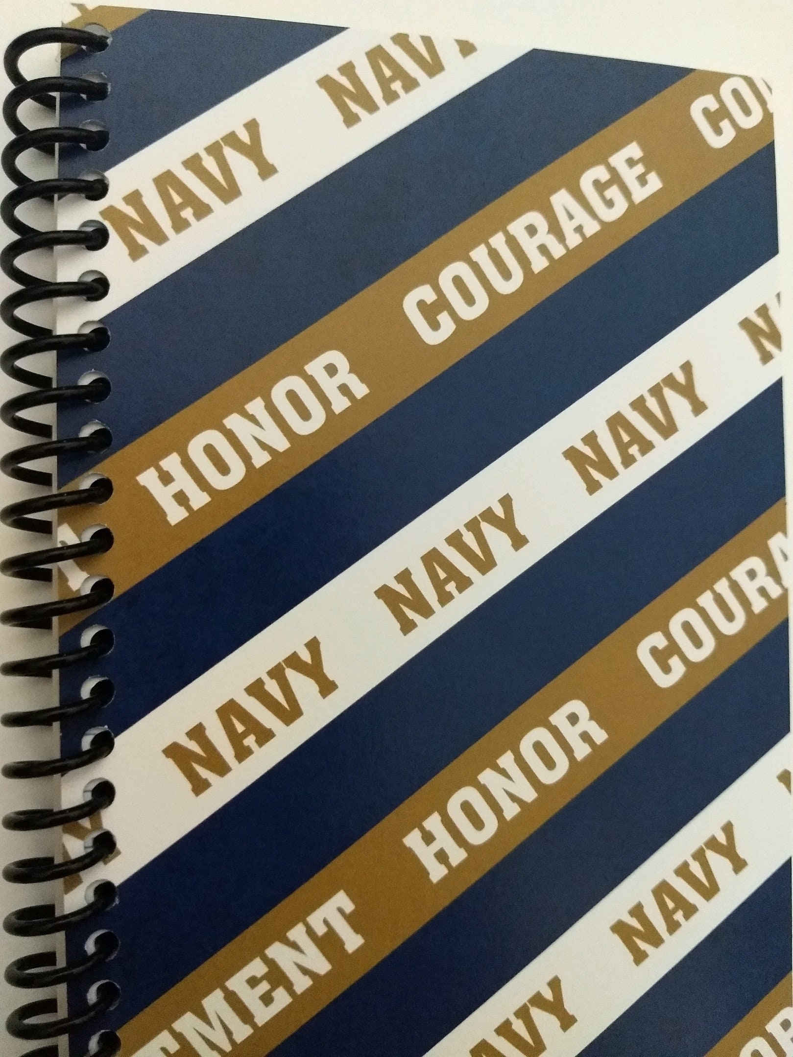 Navy Spiral Notebook Hand Made From Specialty Paper | Etsy