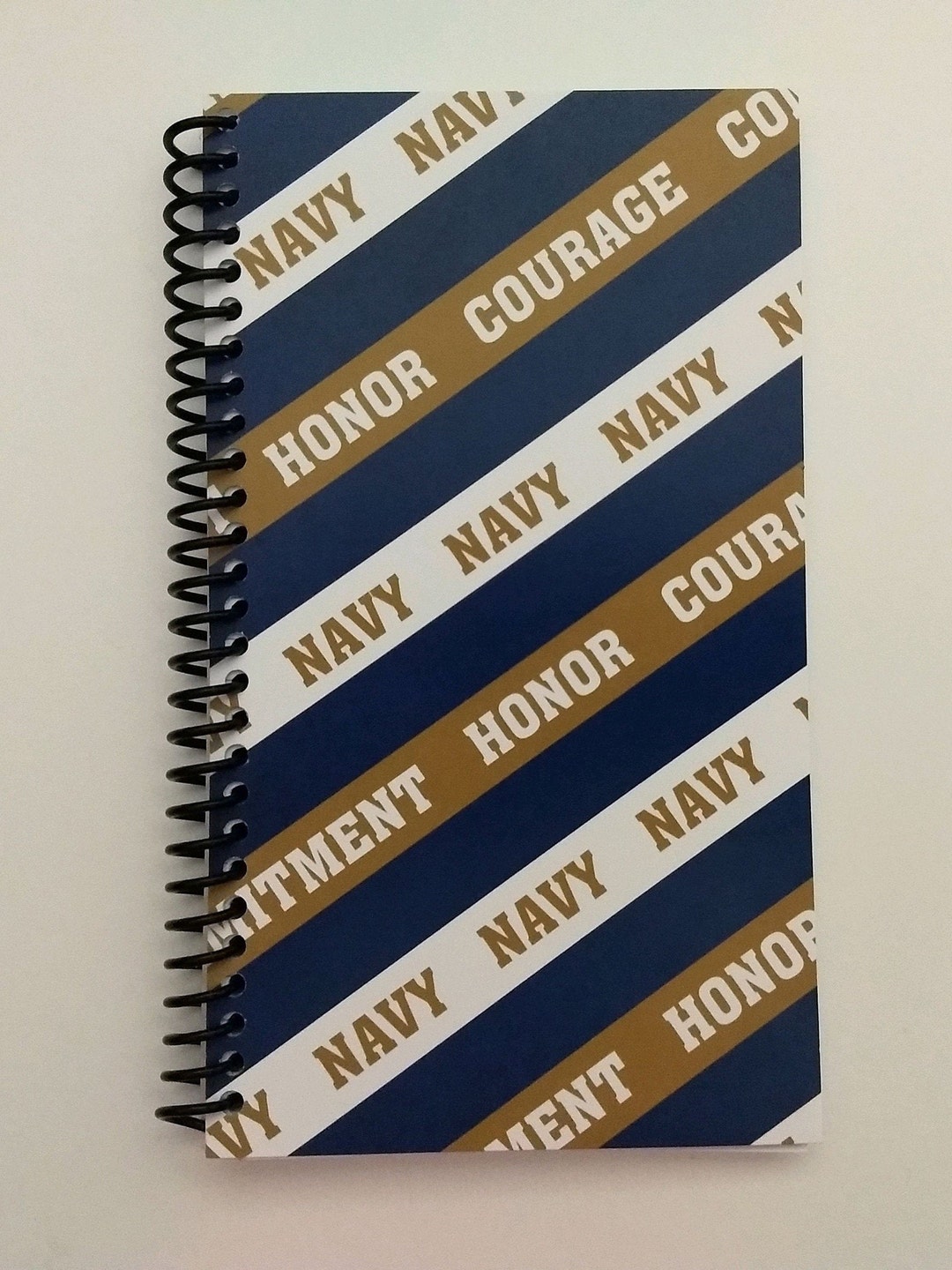 Navy Spiral Notebook Hand Made From Specialty Paper - Etsy