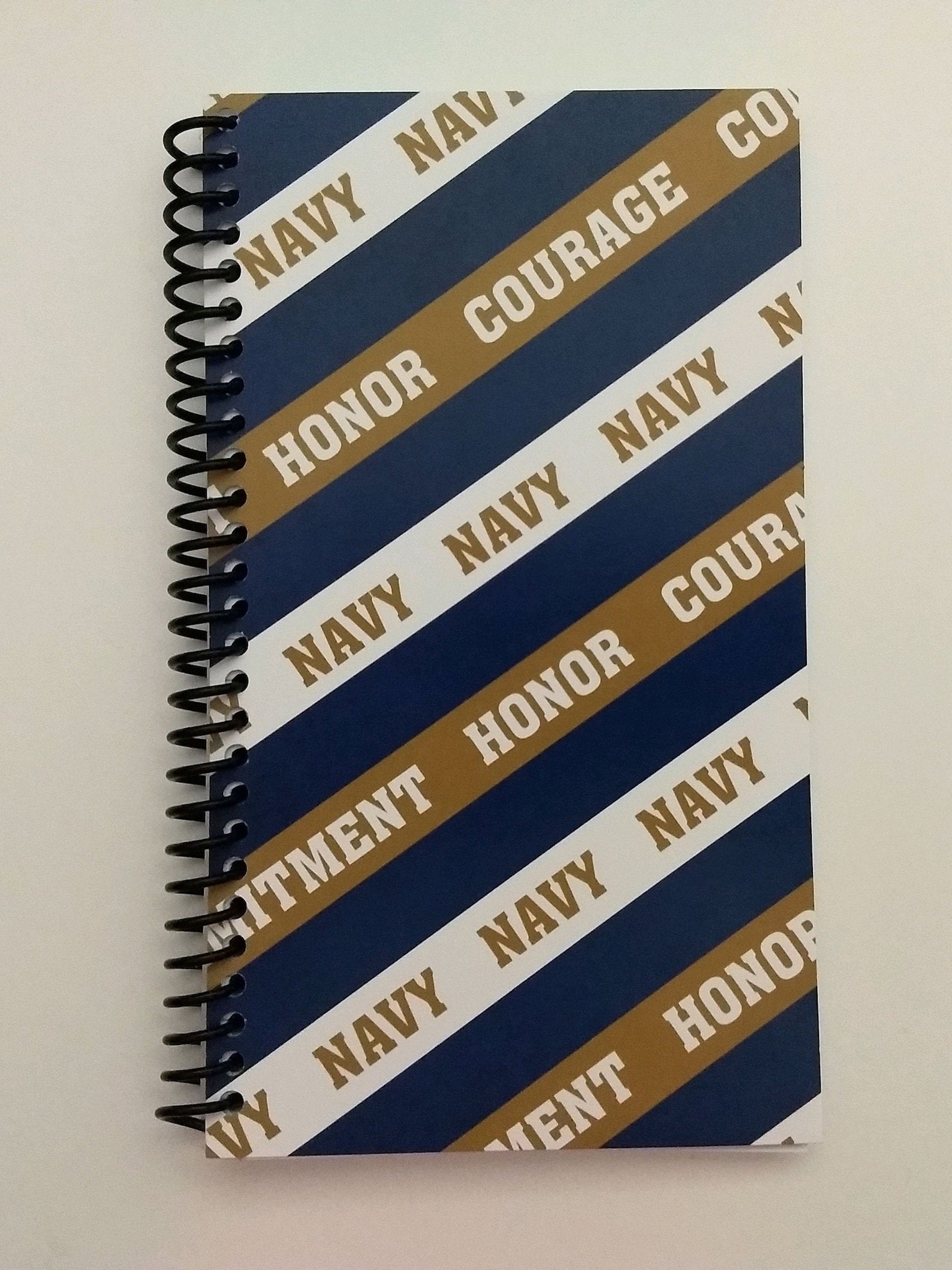 Navy Spiral Notebook Hand Made From Specialty Paper | Etsy