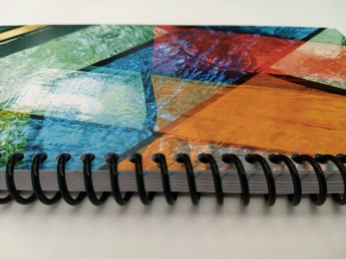 Stained Glass Spiral Notebook Hand Made From Specialty Paper - Etsy