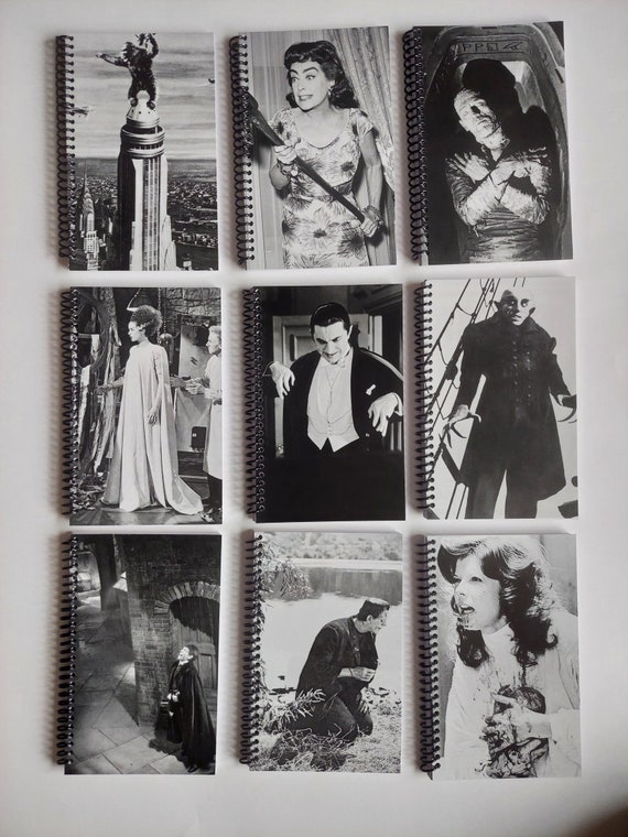 Classic Horror Movie Spiral Notebooks | Etsy