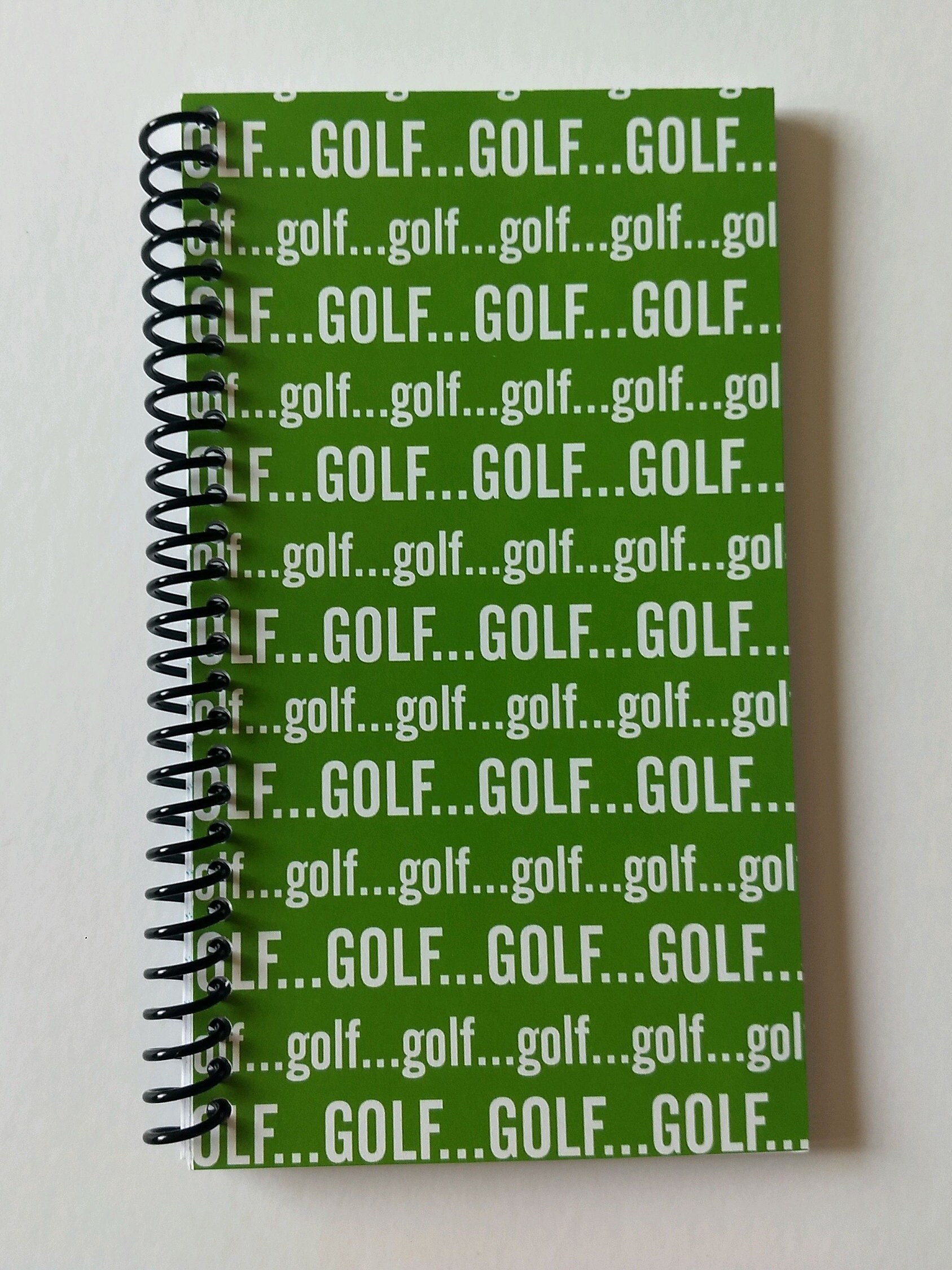 Golf Spiral Notebook Hand Made From Specialty Paper - Etsy