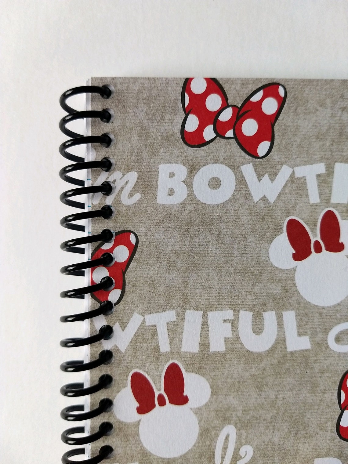 Minnie Mouse Spiral Notebook Hand Made From Specialty Paper - Etsy