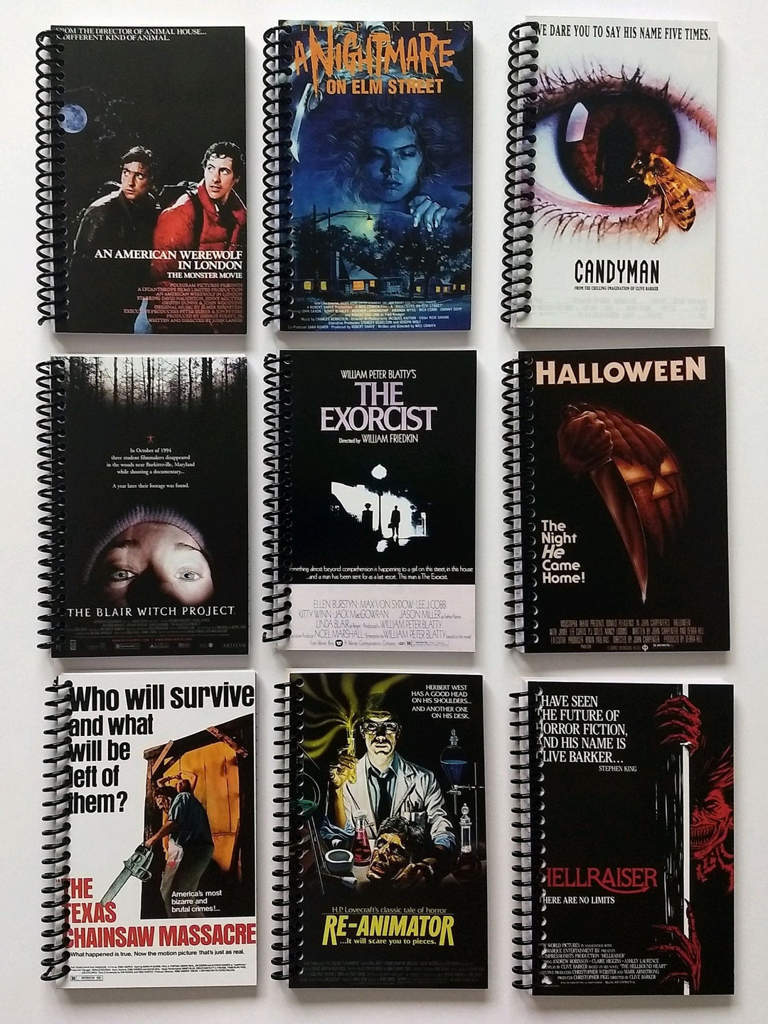Mini Horror Movie Poster Spiral Notebooks - Etsy