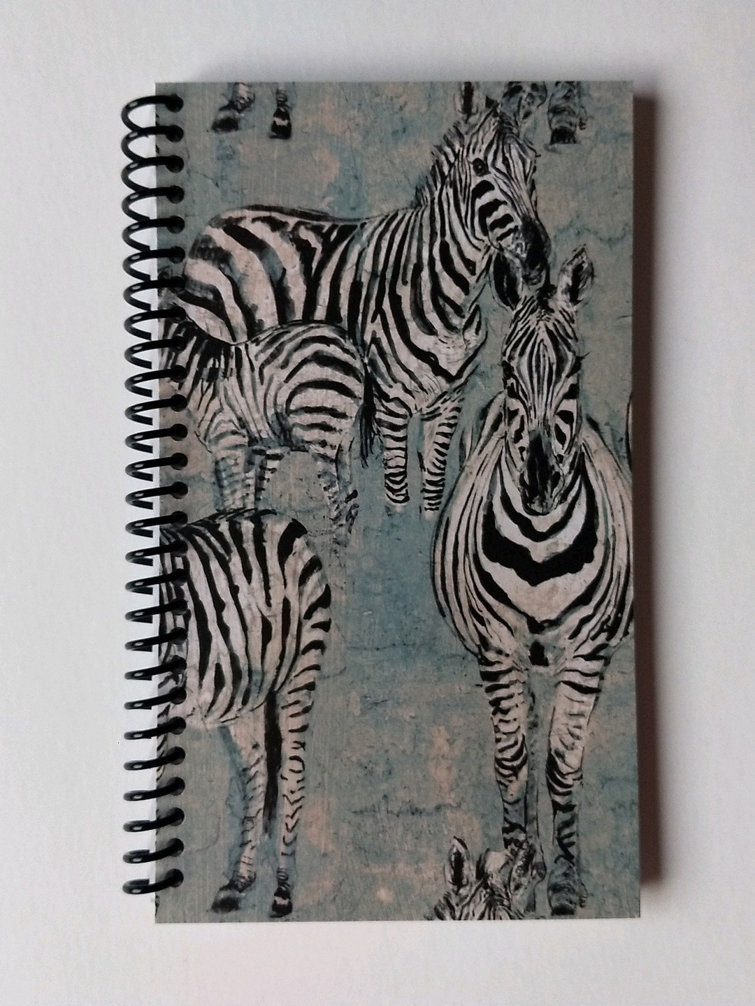 Zebra Spiral Notebook Hand Made From Specialty Paper - Etsy