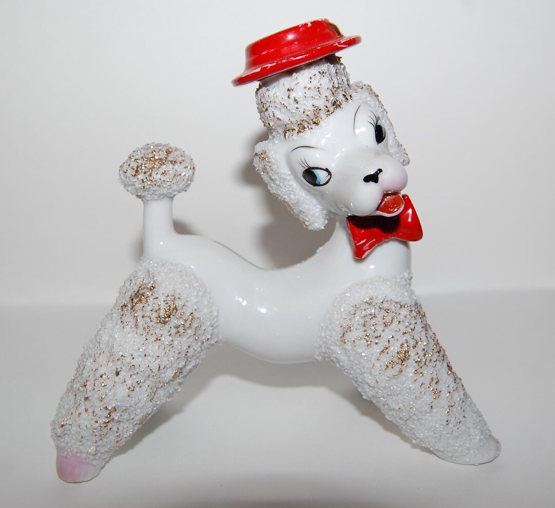 1950s Ceramic Poodle Figurine - Etsy