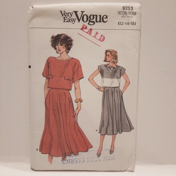 Vogue Pattern 9253 - Etsy
