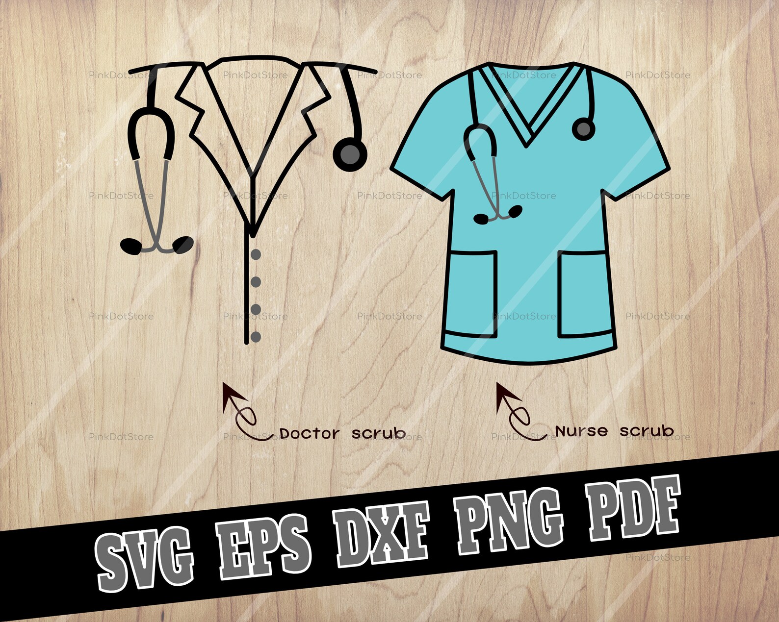 Doctor scrub svg Nurse svg scrub svg Doctor svg para vasos - Etsy España