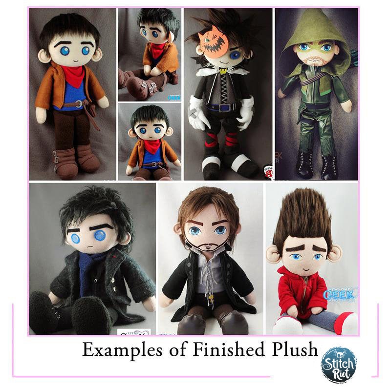 Sitting Plush Human Sewing Pattern & Tutorial with bonus - Etsy España