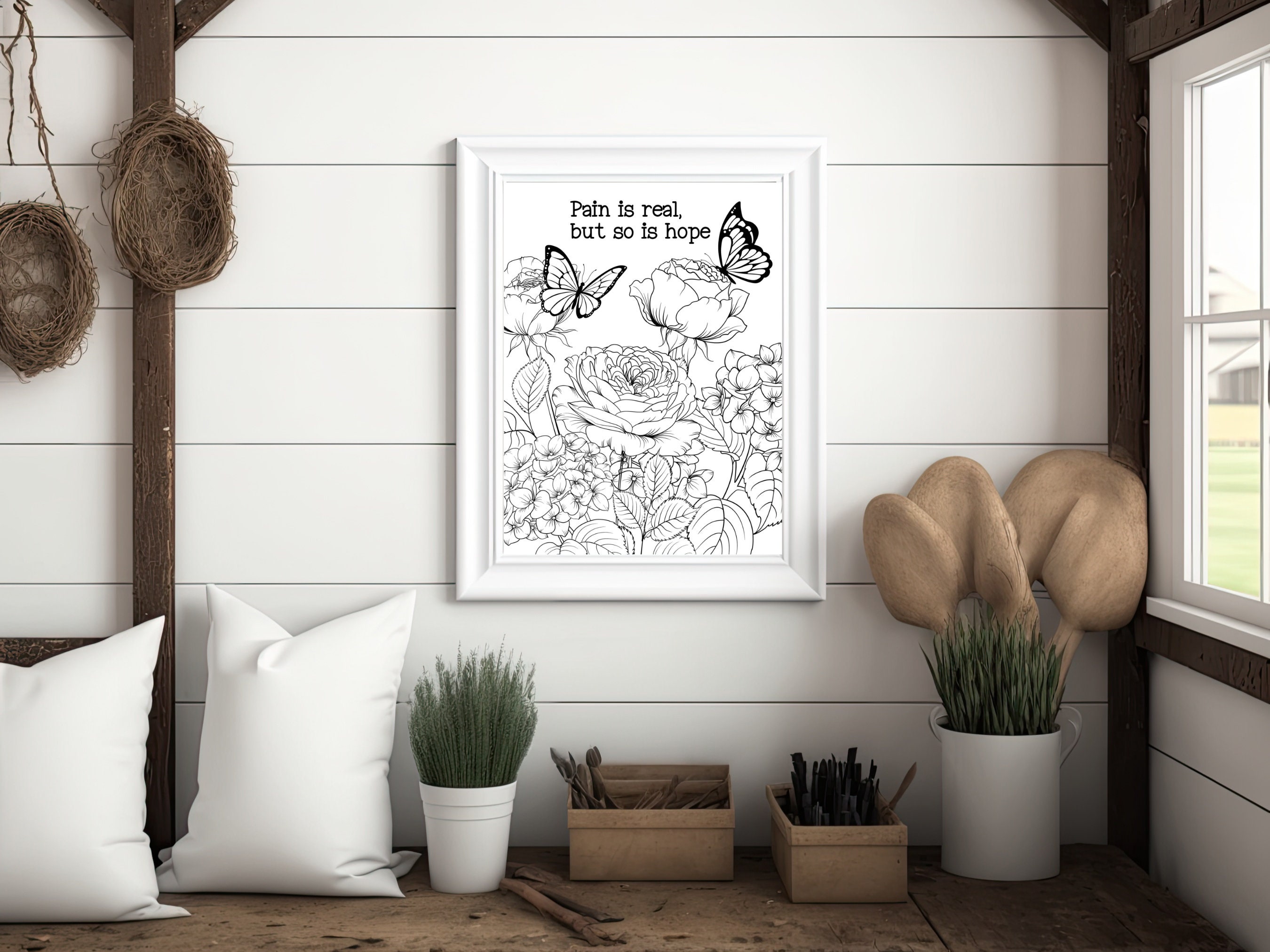 DIGITAL PRINTABLE Pain is Real Coloring Page Printable Spoonie - Etsy