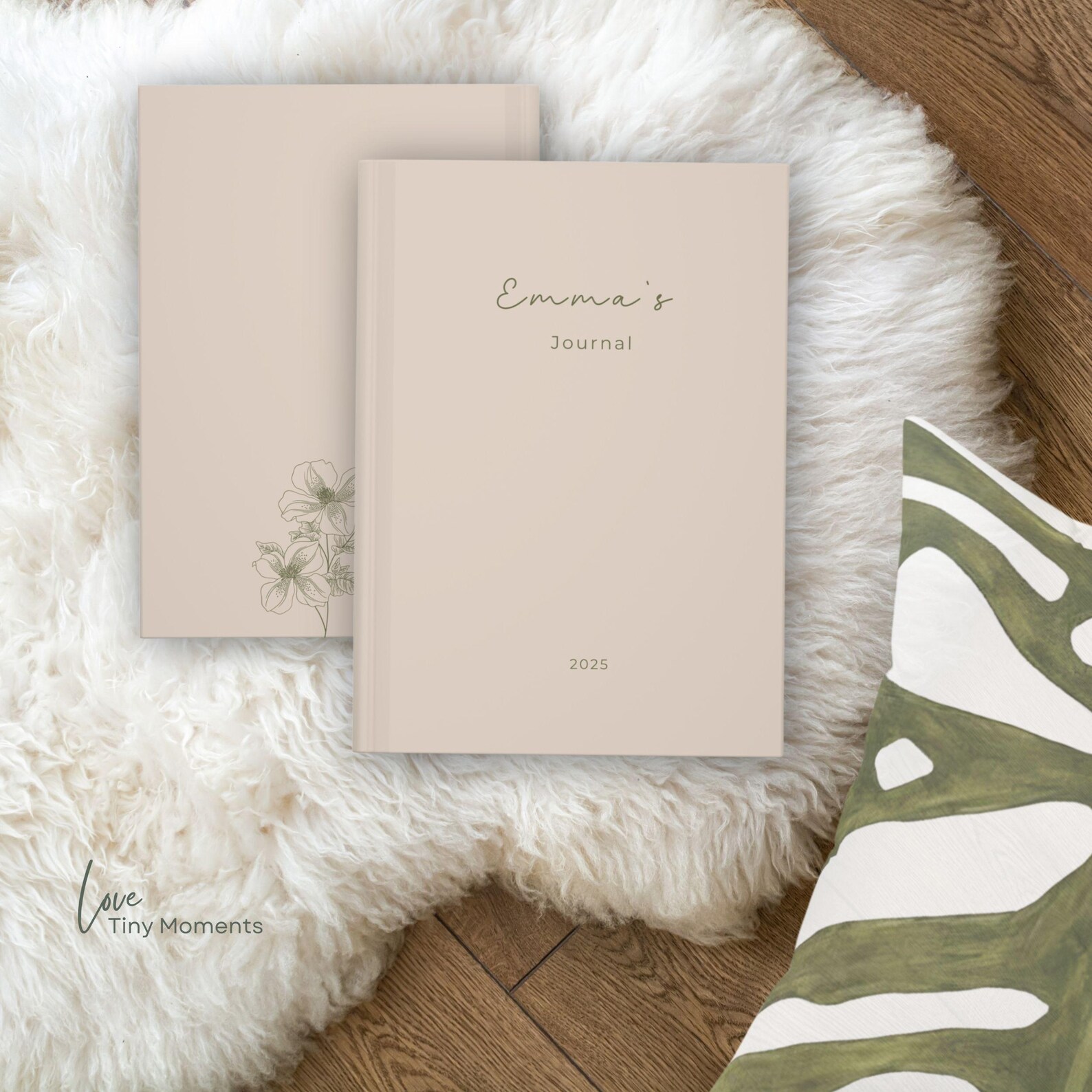 Personalized Hardcover Notebook, Custom Name Journal, Any Text You Like ...